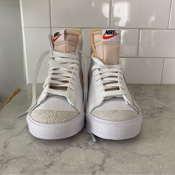 Nike | Shoes | New Blazer Mid Vintage High Top Leather Nikes White With ...